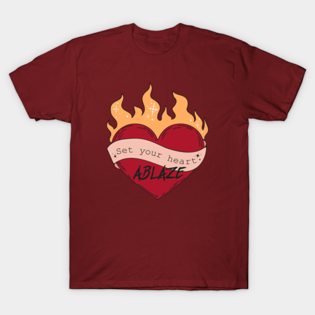 Set your heart ablaze - Rengoku - T-Shirt | TeePublic Set your heart ablaze - Rengoku - T-Shirt | TeePublic